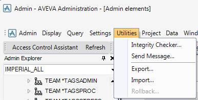 Import and Export Utilities