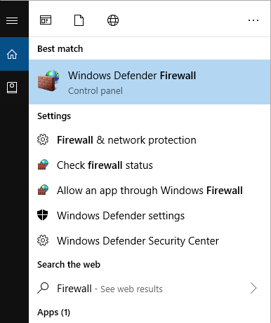 Open Ports in Windows Firewall