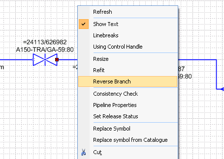 Reversing Flow Direction for a Whole Branch