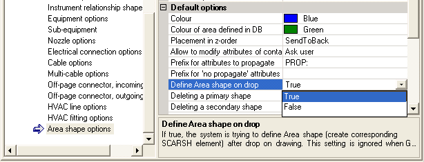 Defining Area Shapes