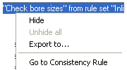 Executing Consistency Rules