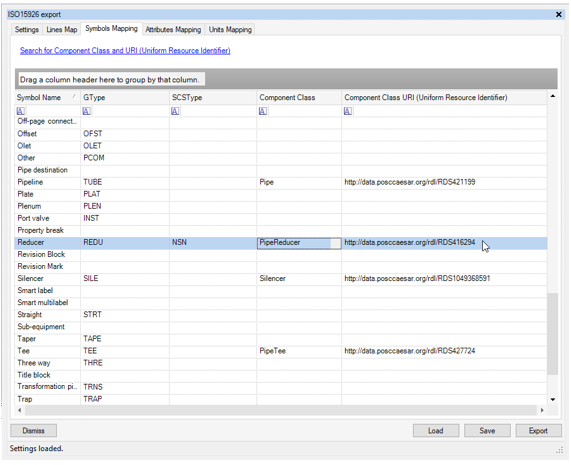 ISO 15926 Export in Diagrams