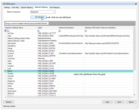 ISO 15926 Export in Diagrams