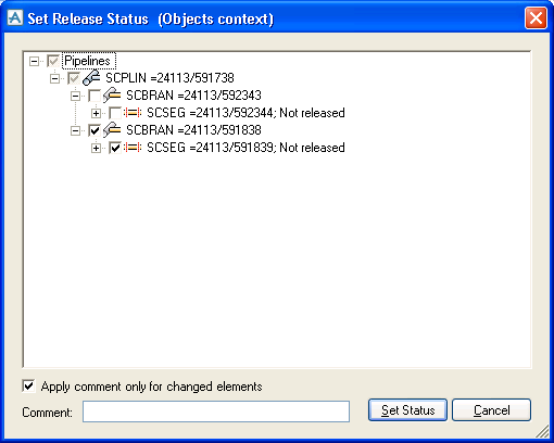 Setting the Release Status