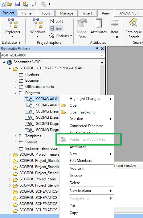Restrict Access to Export to AVEVA NET