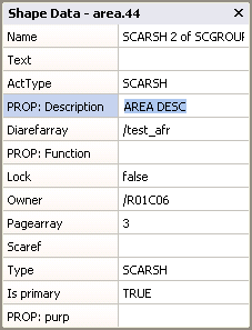 Propagating Attributes in Area Shape