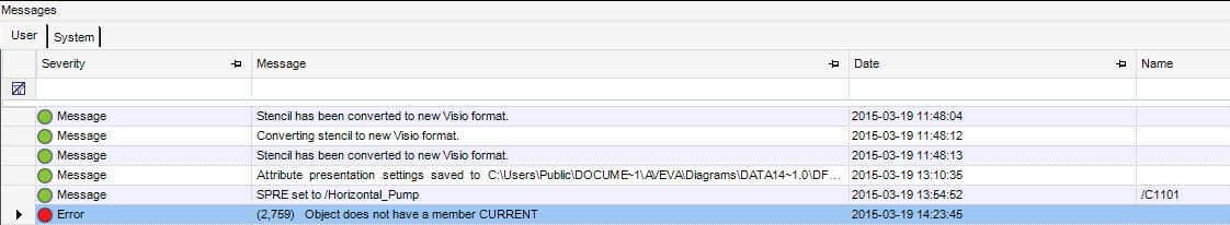 Message Log