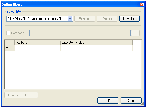 Defining Filters