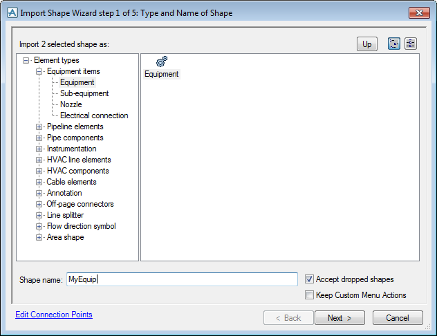 Step 1: Selecting Type and Assigning a Name