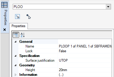 Modify Panel Loop Properties