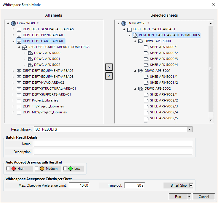 Batch Mode Whitespace Calculation