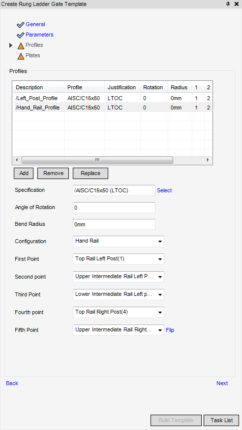 Create Rung Ladder Gate Template