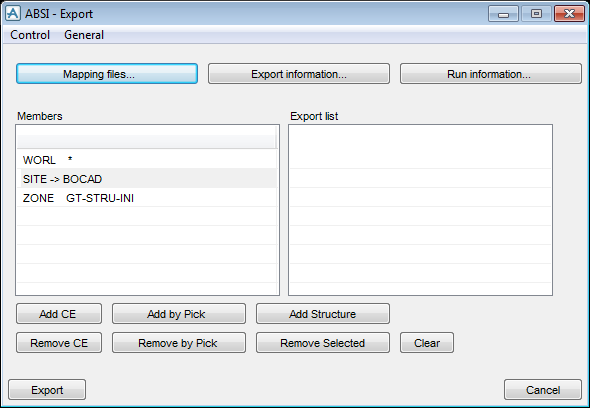 Export to AVEVA Bocad Steel