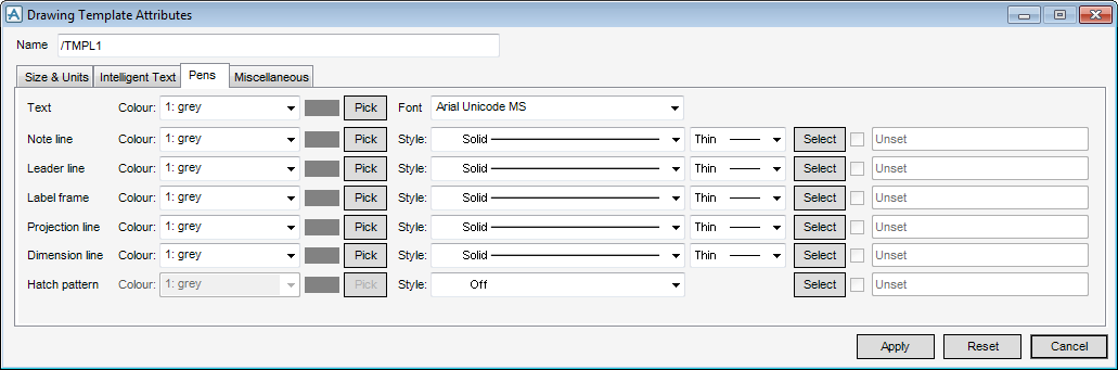 Create and Modify Template Drawings