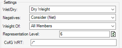 Weight and Centre of Gravity (CofG)