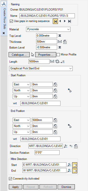 Create Sloping Floor Element