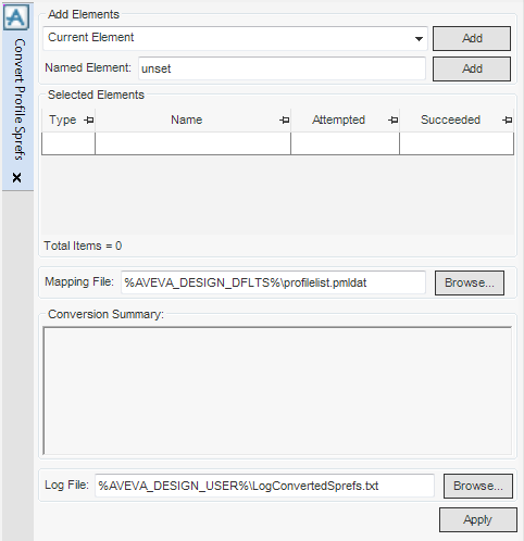 Convert Profile Specification